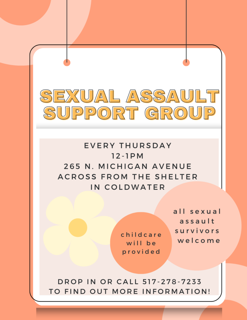 Sexual Assault Support Group – (517) 278-SAFE – BCCADSV